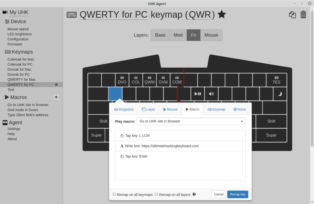How To Use Macros On The Uhk Ultimate Hacking Keyboard