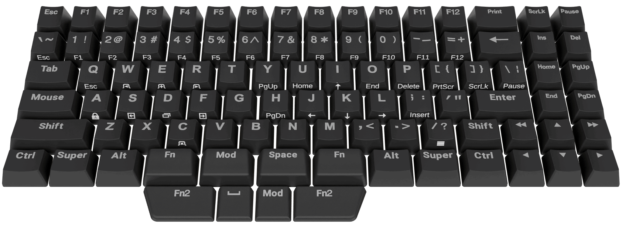 Uhk 80 Keycap Set Ultimate Hacking Keyboard